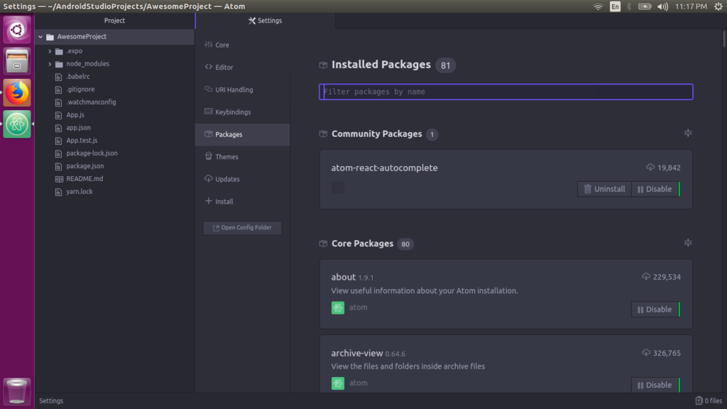 3 Steps Installation Guide for ATOM Code Editor - About React