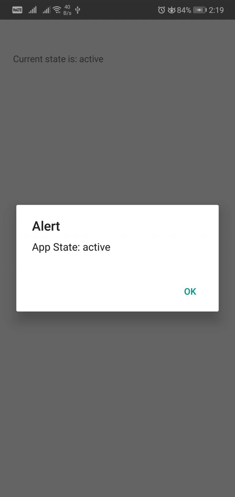 React Native AppState - Active | Background | Inactive - About React React Native AppState - Active | Background | Inactive - About React
