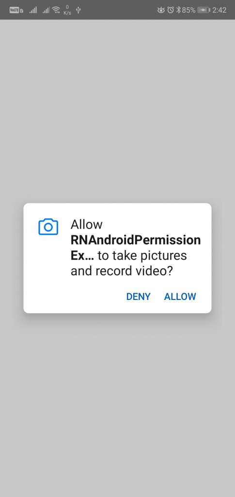 Ask Run Time Android Permission using React Native PermissionsAndroid