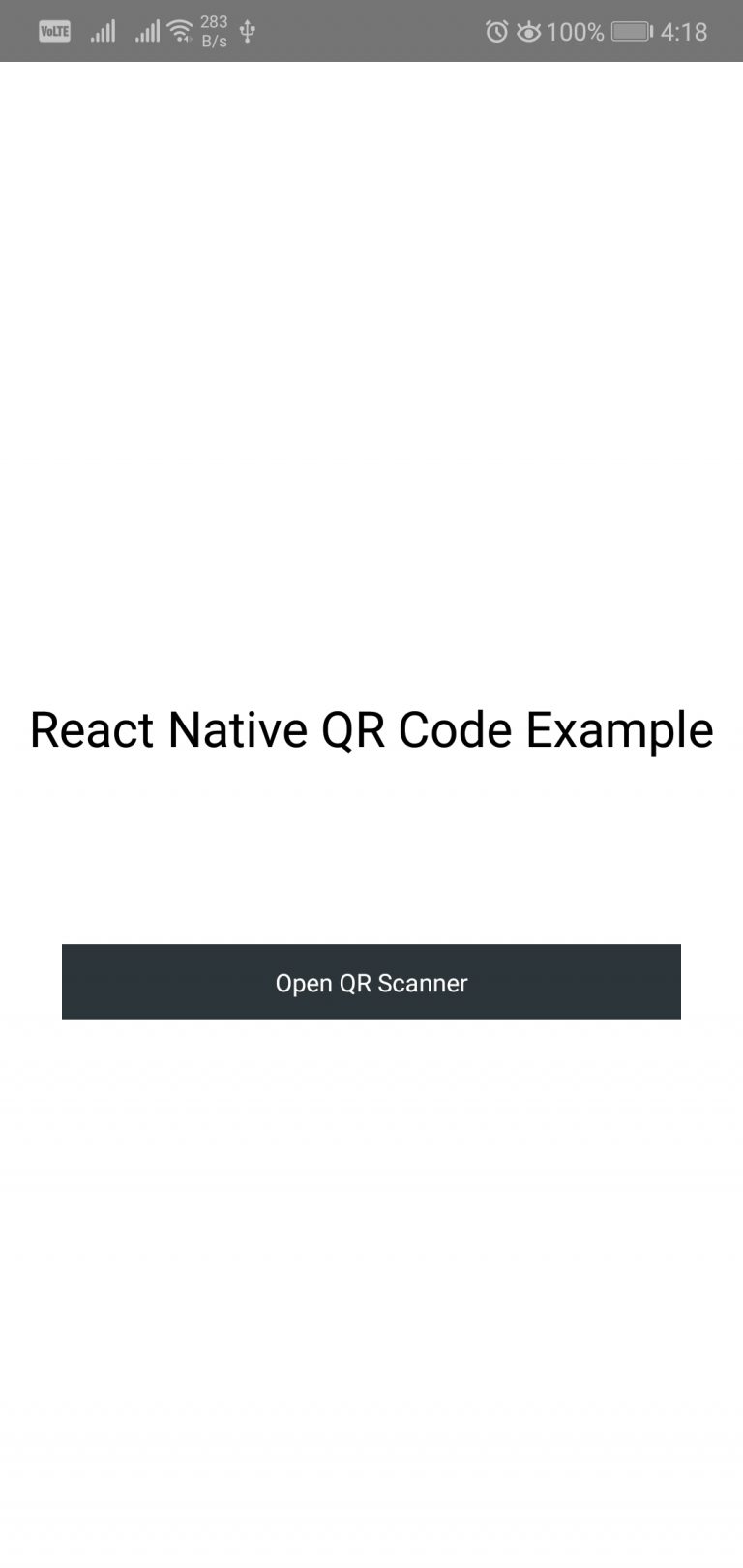 Barcode and QR Code Scanner using Camera in React Native