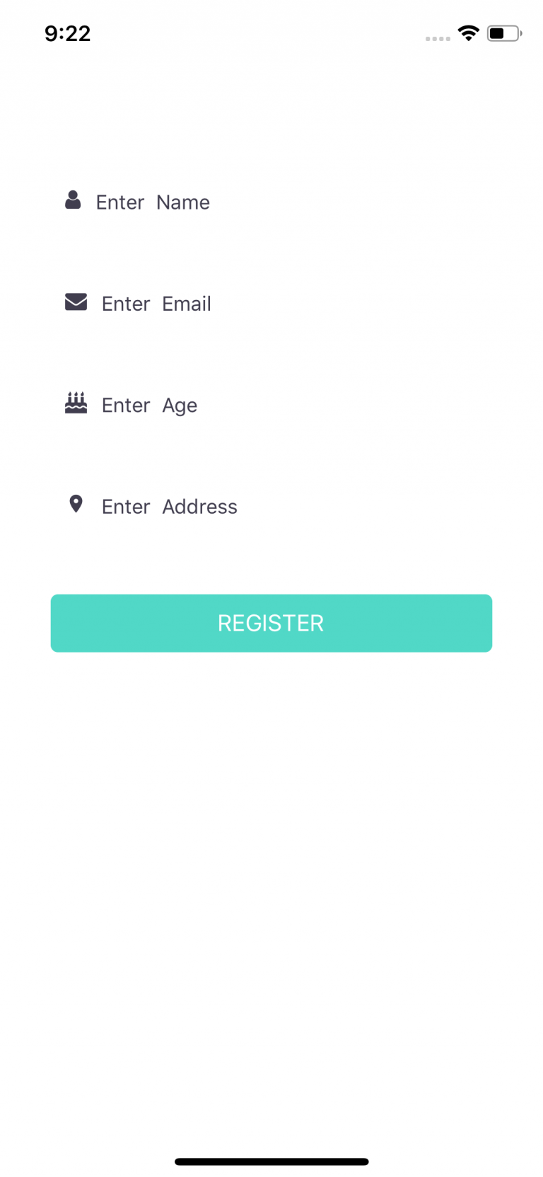 Example of Request Focus and Keyboard Avoiding View in React Native