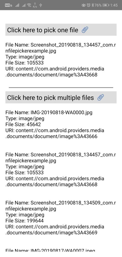 Example of File Picker in React Native - About React