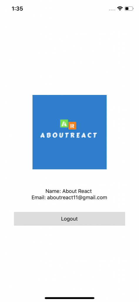 Example of Google Sign In in React Native Android and iOS App