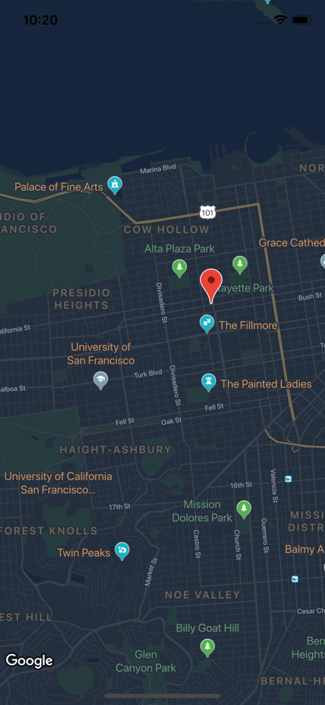 Integration of Google map in React Native using react-native-maps