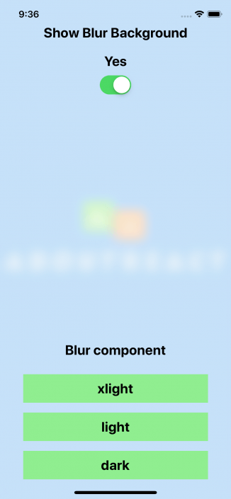 Make a Blur Background in React Native - About React