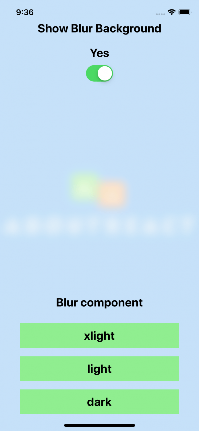 Make a Blur Background in React Native - About React