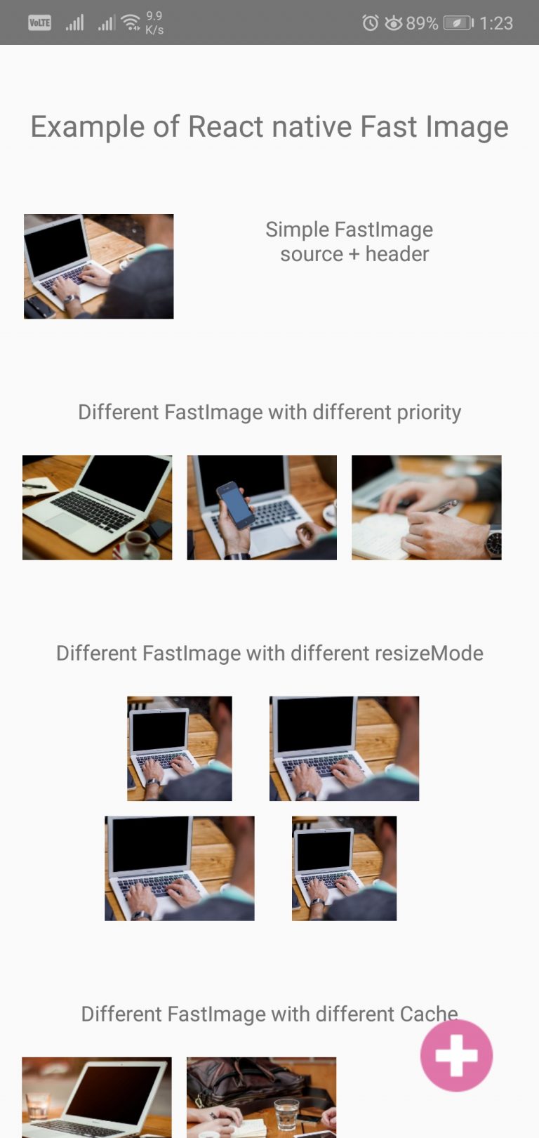 Fast Speed Image Loading using React Native Fast Image