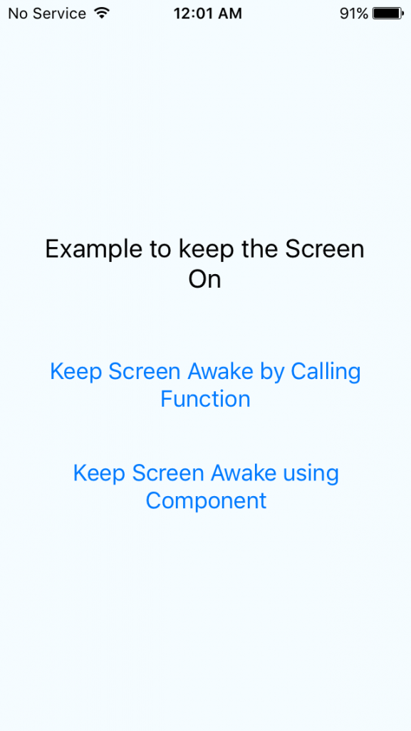 Keep the Screen Awake/On for the Infinite Time in React Native