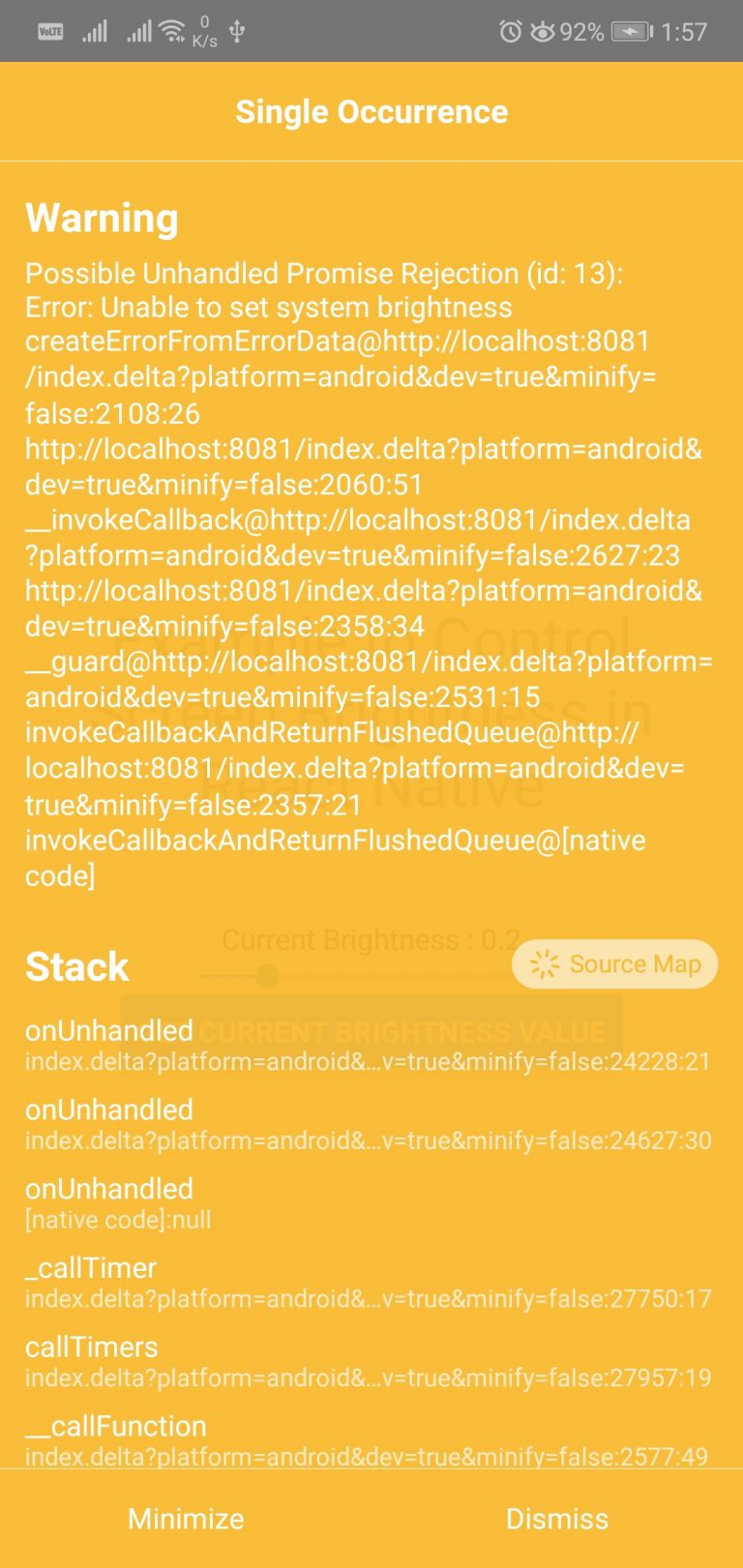 Control Device Brightness from React Native App - About React