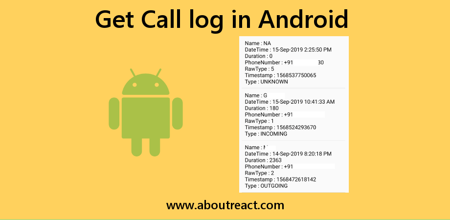 How To Access Call Logs Of Android Devices From React Native App