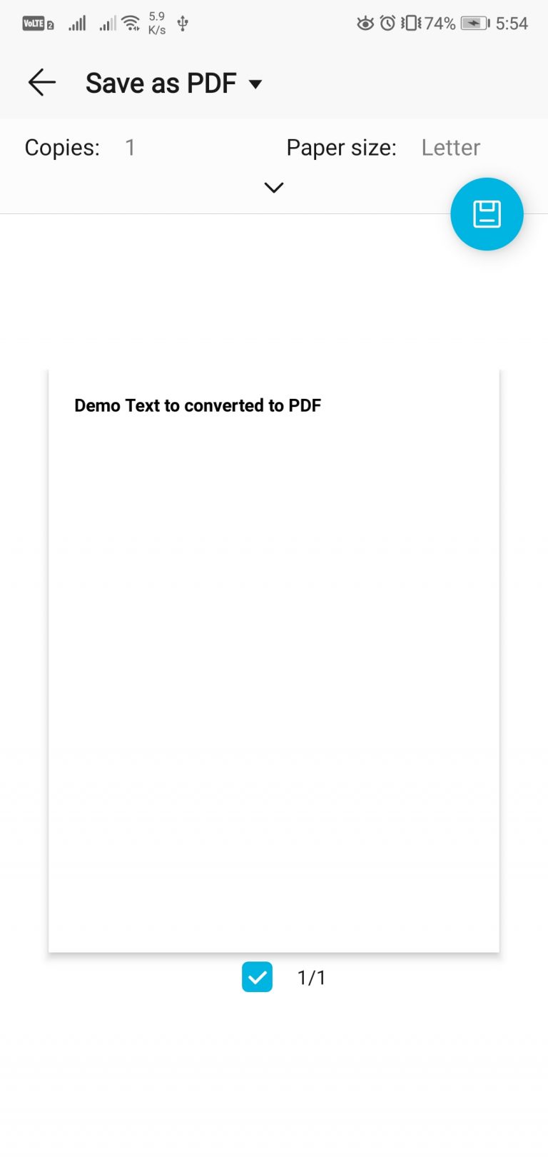 Print HTML as a Document from React Native App for Android and iOS