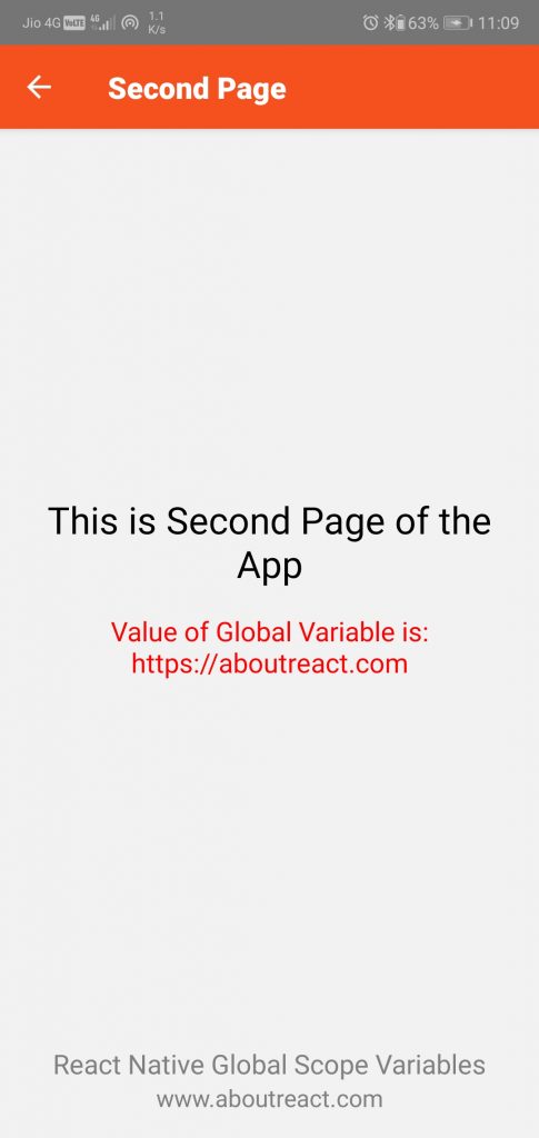React Native Global Scope Variables | Initialize once use Everywhere