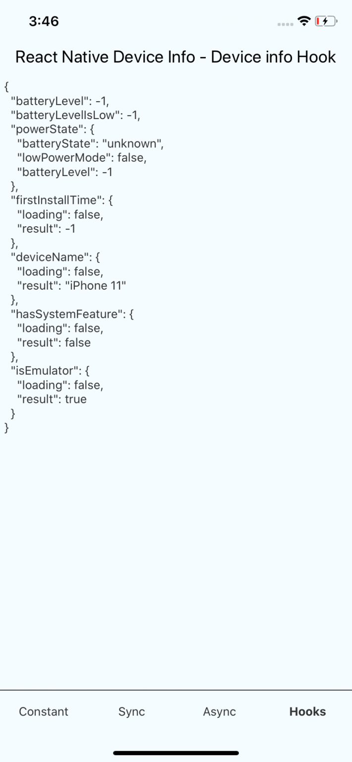 Example to Get Device Information in React Native - About React