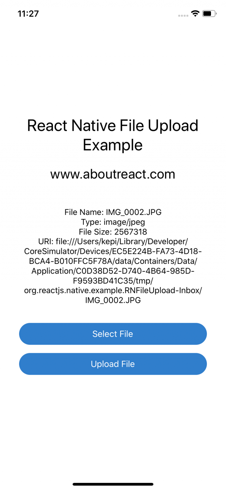 How to Upload File/Image to Server with Form Data in React Native