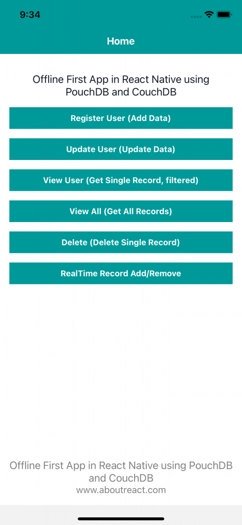 Building Offline First App in React Native using PouchDB and CouchDB
