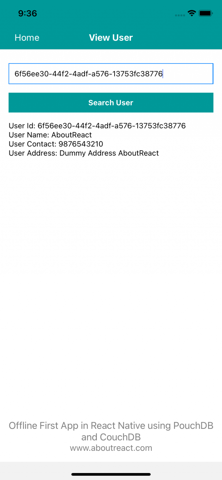 Building Offline First App in React Native using PouchDB and CouchDB