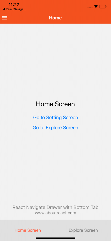 Bottom Tab View inside Navigation Drawer with React Navigation V6