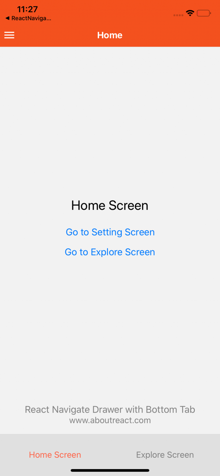 Bottom Tab View Inside Navigation Drawer With React Navigation V6