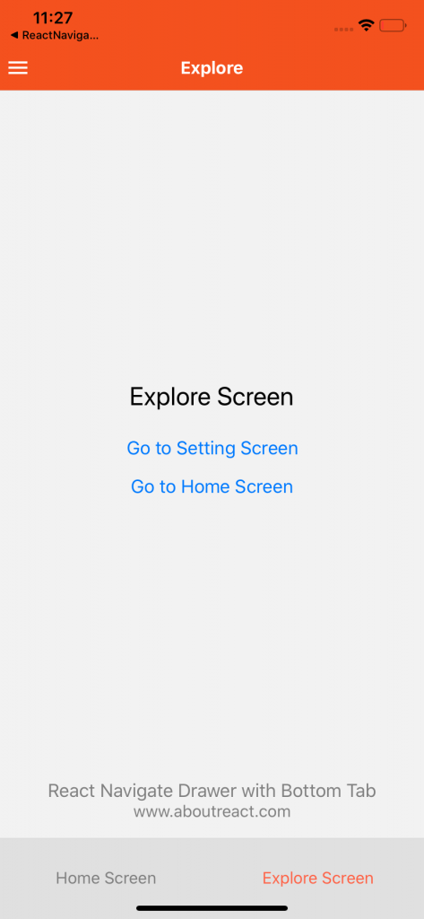 Bottom Tab View inside Navigation Drawer with React Navigation V6
