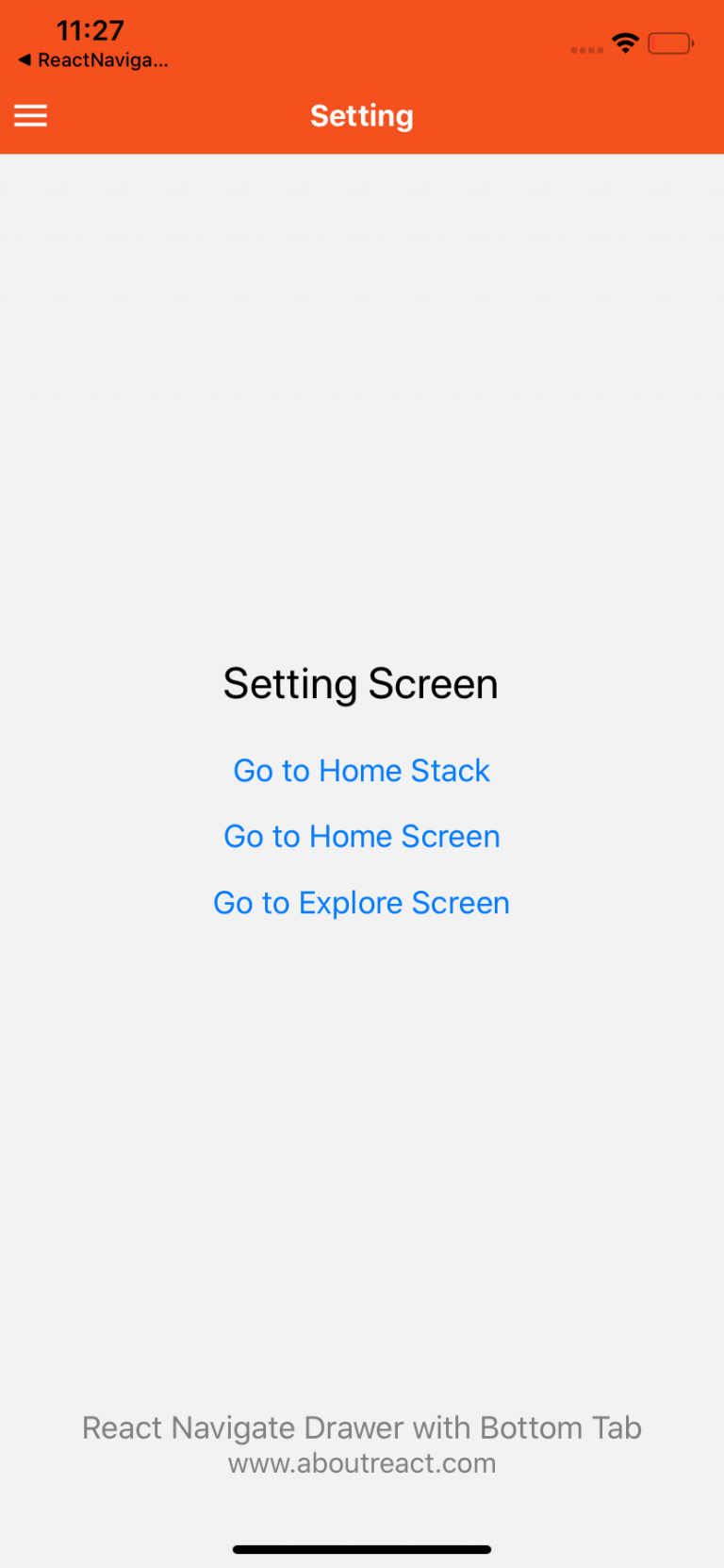 Bottom Tab View Inside Navigation Drawer With React Navigation V6