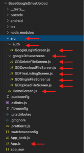 Store/Retrieve Files on Google Drive using React Native App