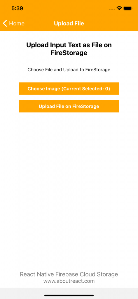 在React Native中将文件和图像上传到Firebase Cloud Storage - INFOXIAO