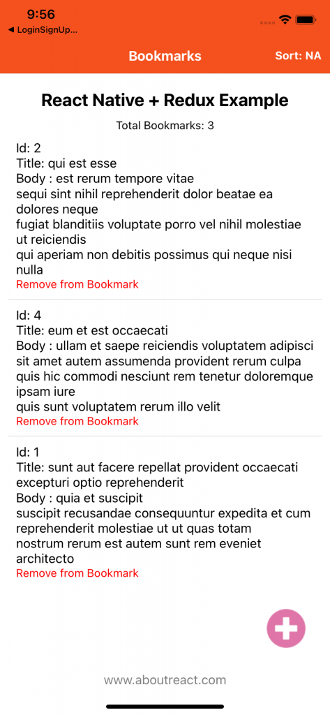 Example To Use Redux In React Native App React Native Redux 5101